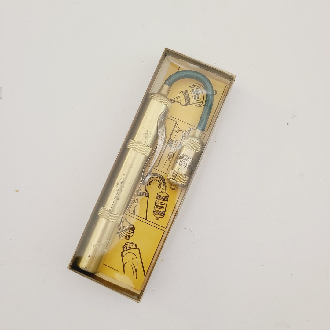 Vintage Circa 1970's Flex-lite Flashlight, Machined Aluminum Accepts 2 ...