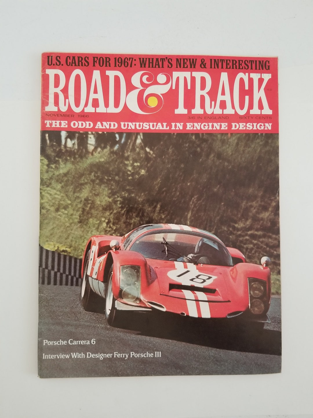 Vintage November 1966 Road & Track Magazine Features Cover Photo of ...