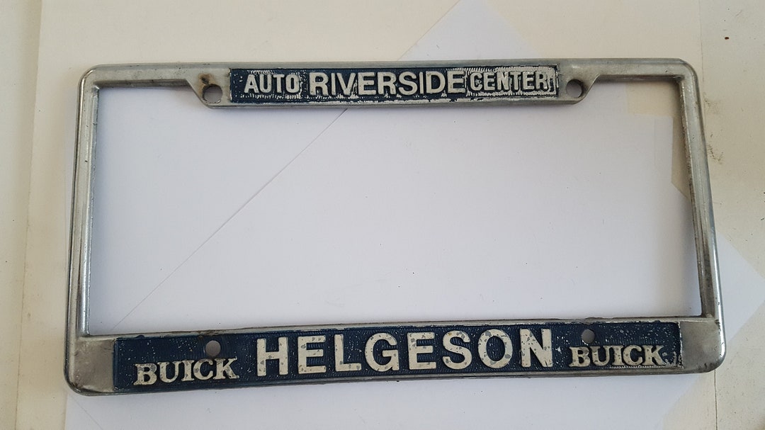Vintage Circa 1960's to 1970's Helgeson Buick License Plate Frame ...