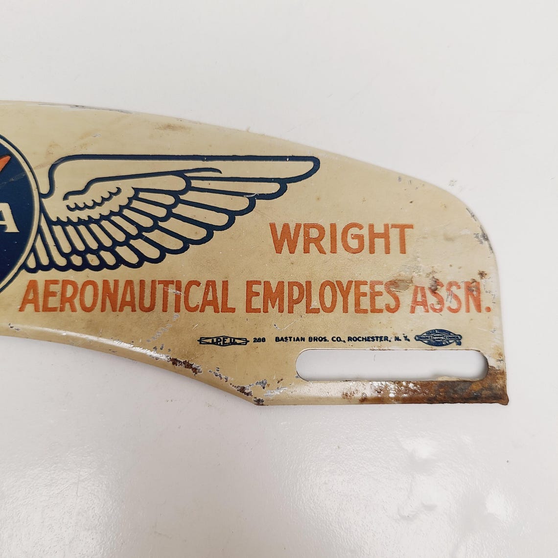 Vintage Circa 1940's License Topper National Defense Worker Wright ...