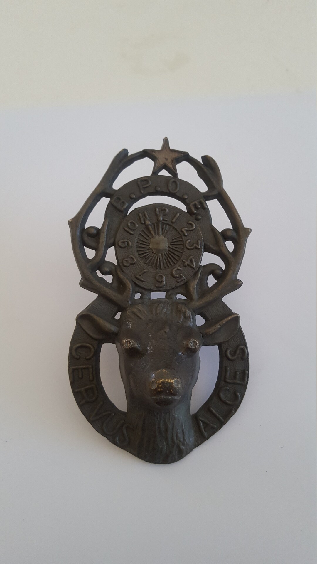 Vintage B.P.O.E. Bronze Elk Funerary Marker - Etsy