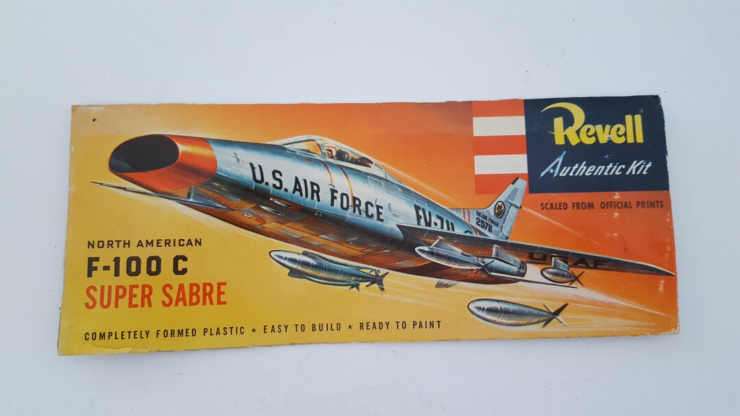 Vintage 1956 Side Panel Artwork From Revell Authentic Kit North ...