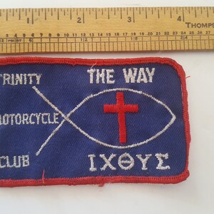 Vintage Circa 1970's Trinity Motorcycle Club the Way Jesus Fish Used ...