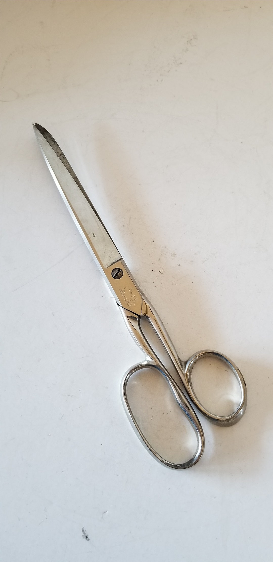 Vintage Case XX Bradford PA 7" Nickel Chrome Scissors,some Chrome Loss ...