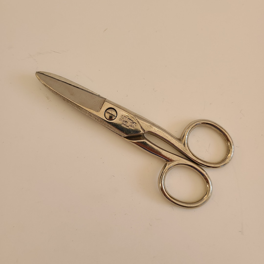Vintage Clauss Electricians Scissors, Excellent Nickel Chrome Plate ...