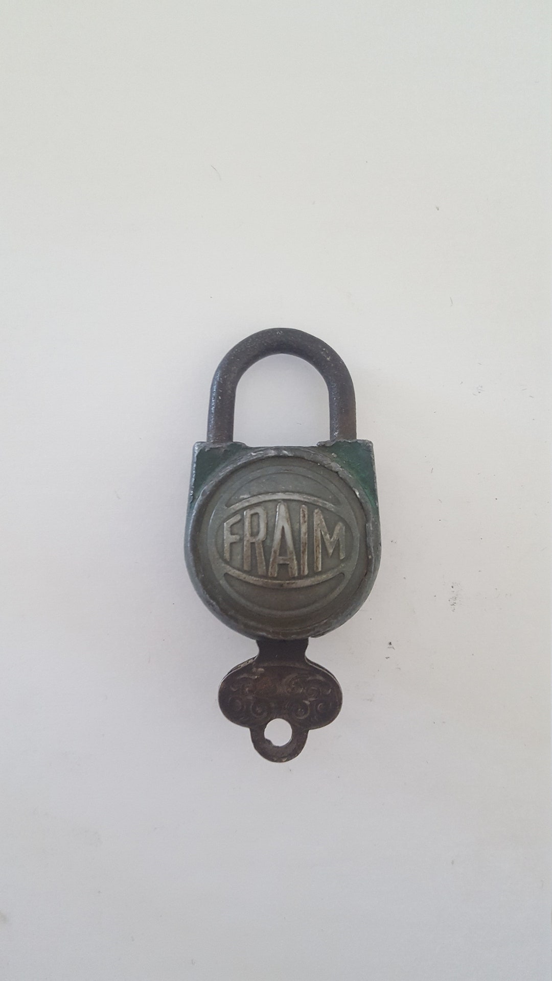 Vintage 1940's Fraim No.780 Padlock Working Condition With One Ornate ...