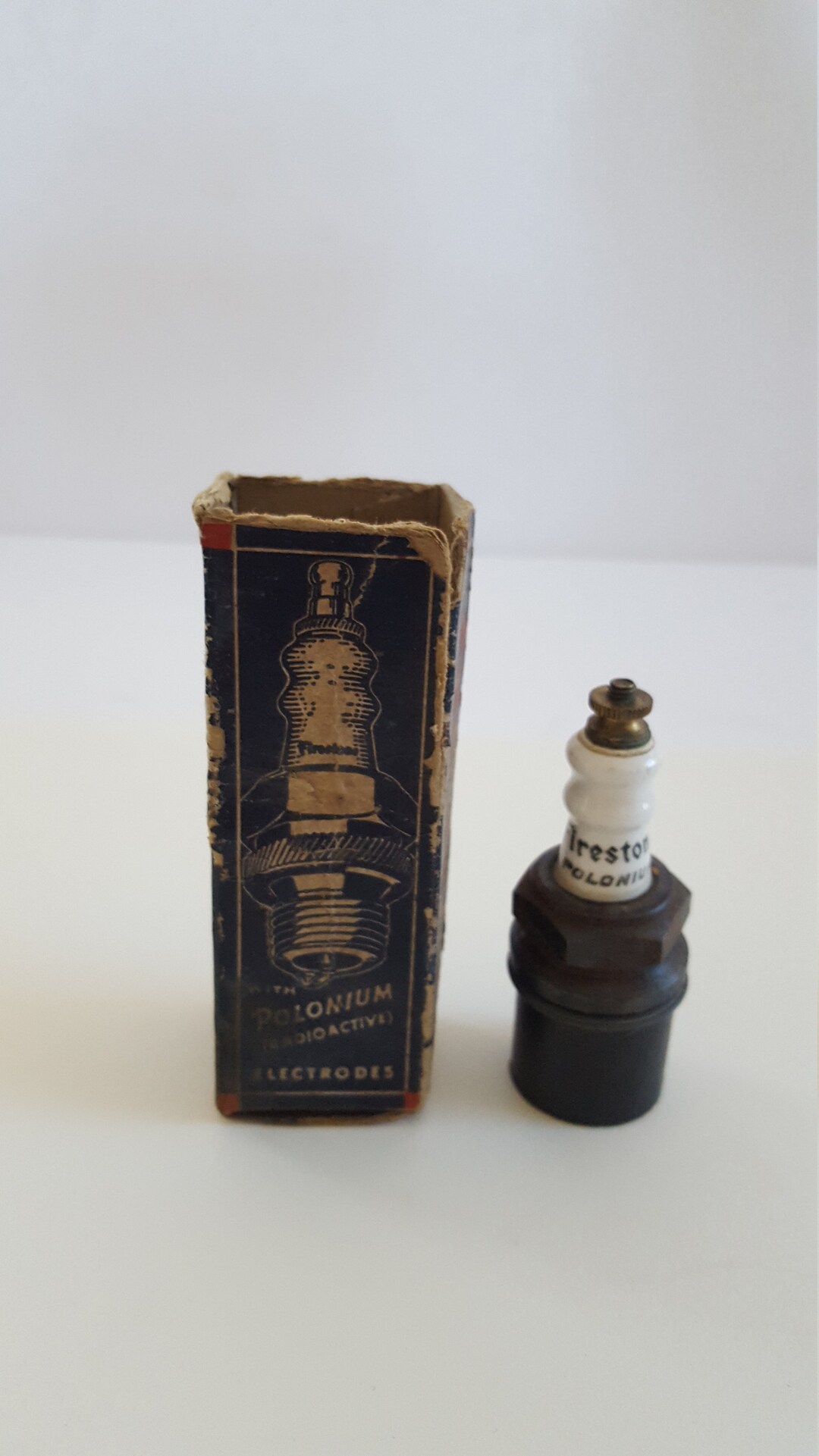 Vintage 1940's Firestone S-80-C Spark Plug, Old Polonium Electrodes ...