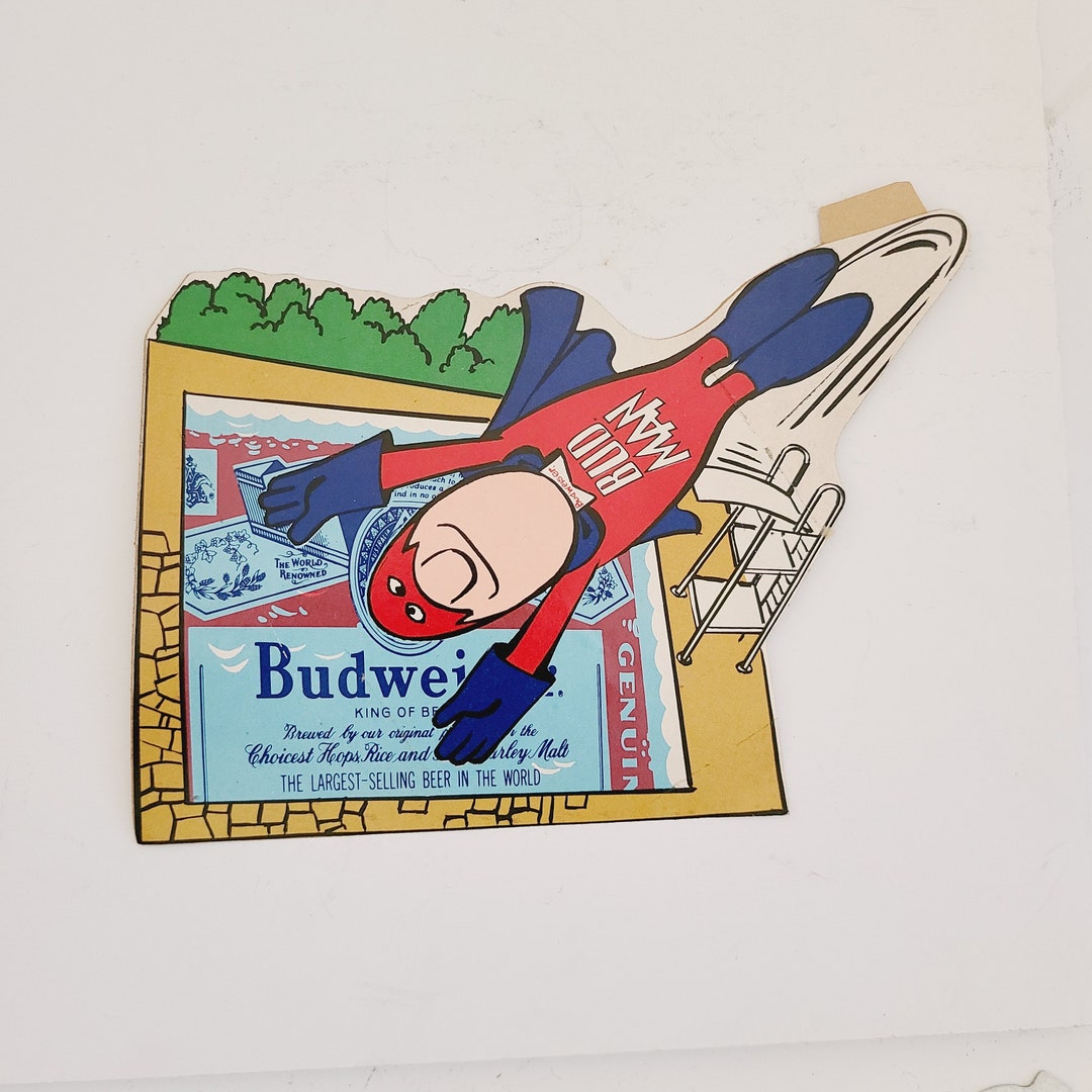 Vintage Circa Late 1960's to Early 1970's Budweiser "bud Man" Superhero ...