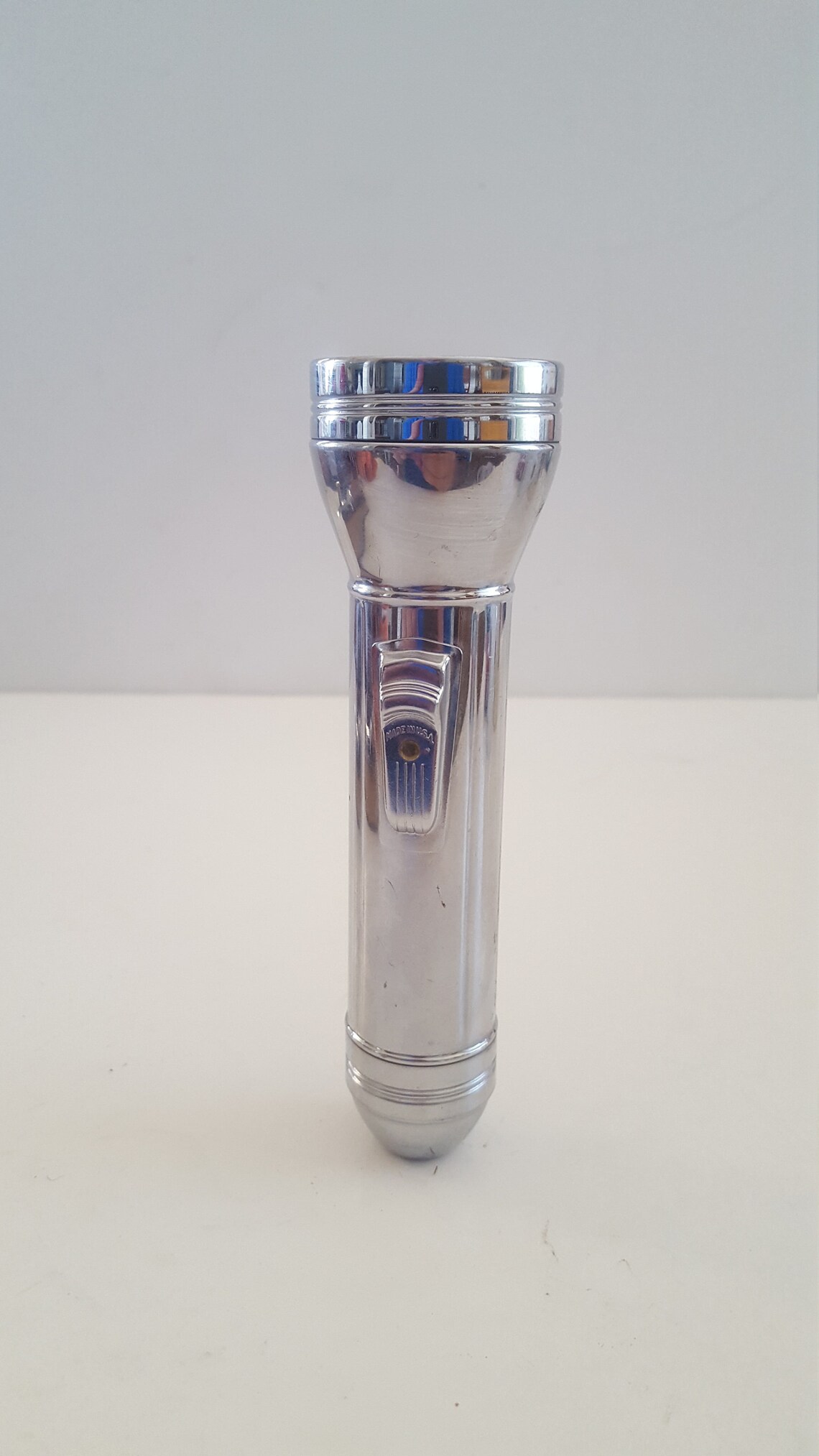 Vintage Unmarked USA Made Baby C Cell Flashlight With Glass | Etsy