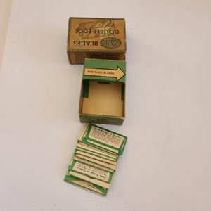 Vintage Circa 1930's-1950's Sam's Double Dge Razor Blades Box With 11 ...