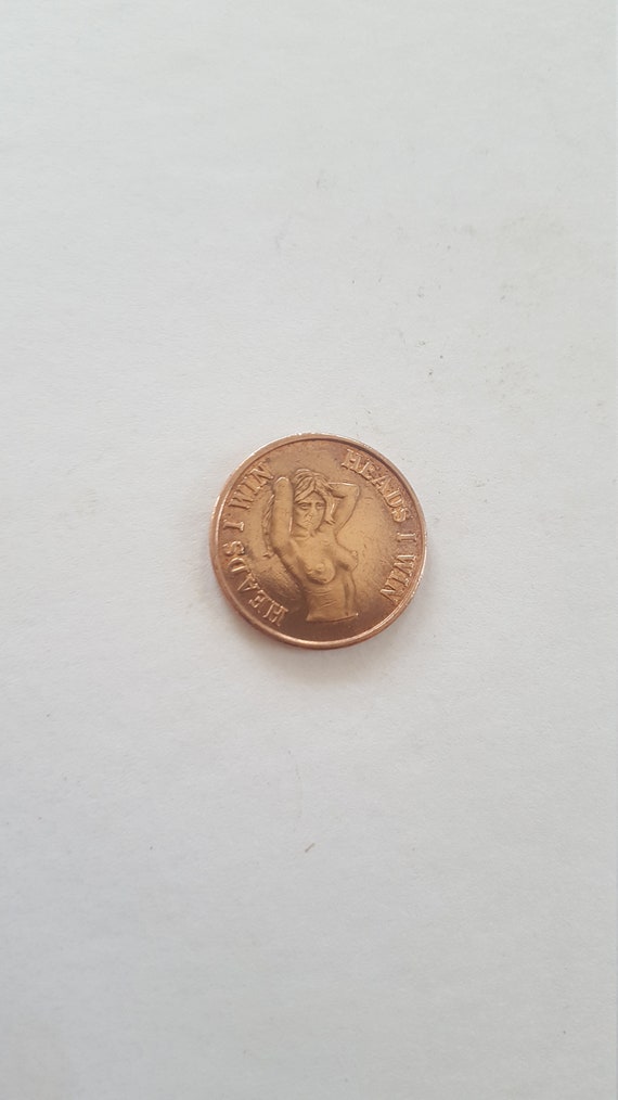 Exonumia Coins & Paper Money BUSTY TOPLESS 2 NAKED WOMEN LADY HEADS ...