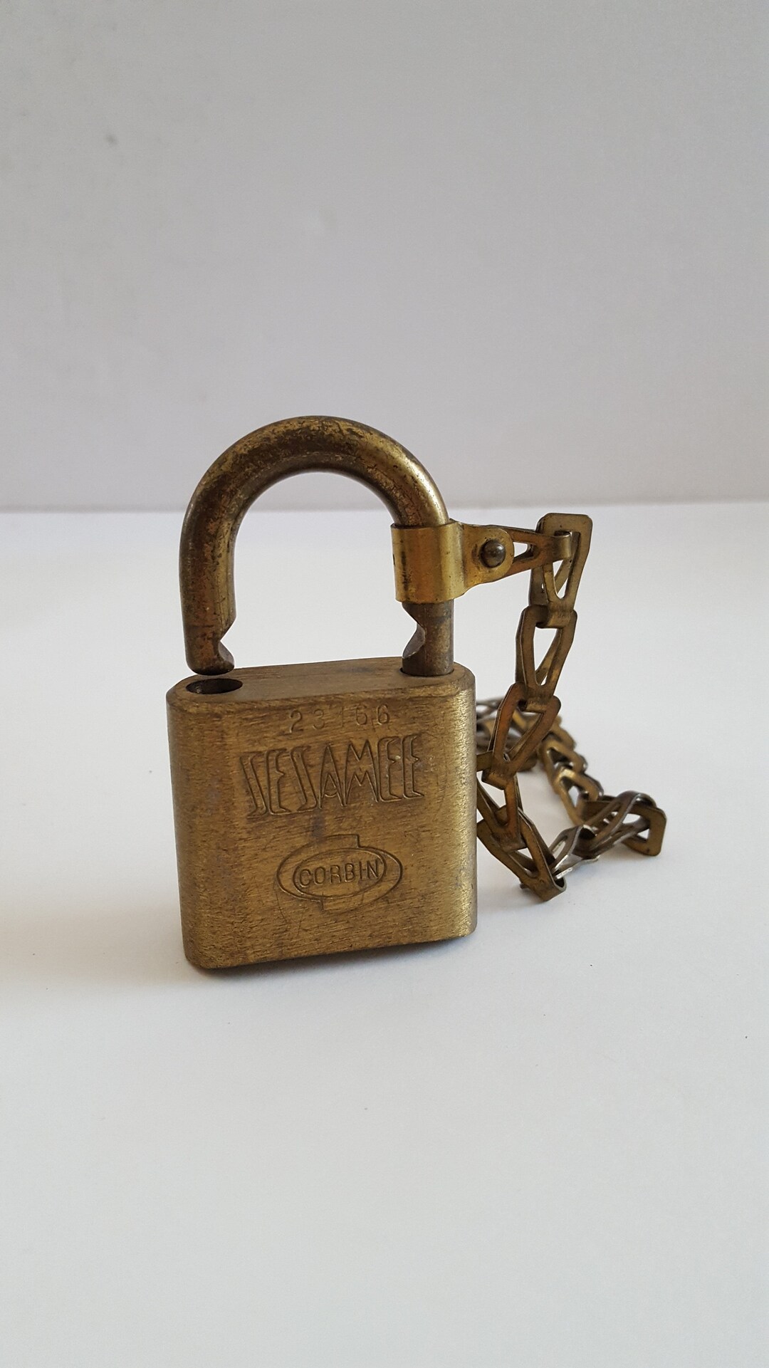 Vintage Circa 1960's Corbin "sesamee" 4 Reel Combination Padlock ...