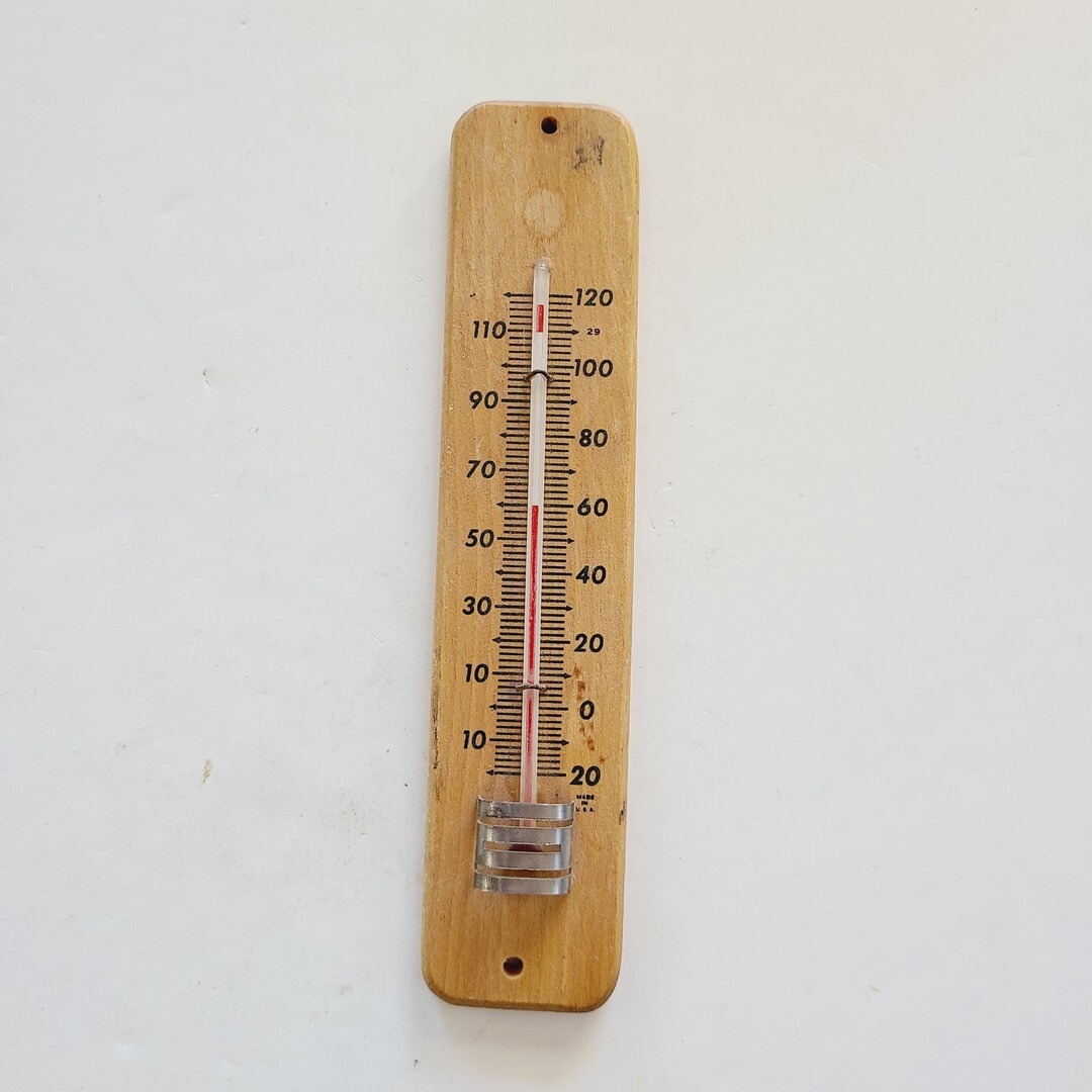 Vintage Circa 1940's Thermometer Wall Weather Station, Basic Design ...