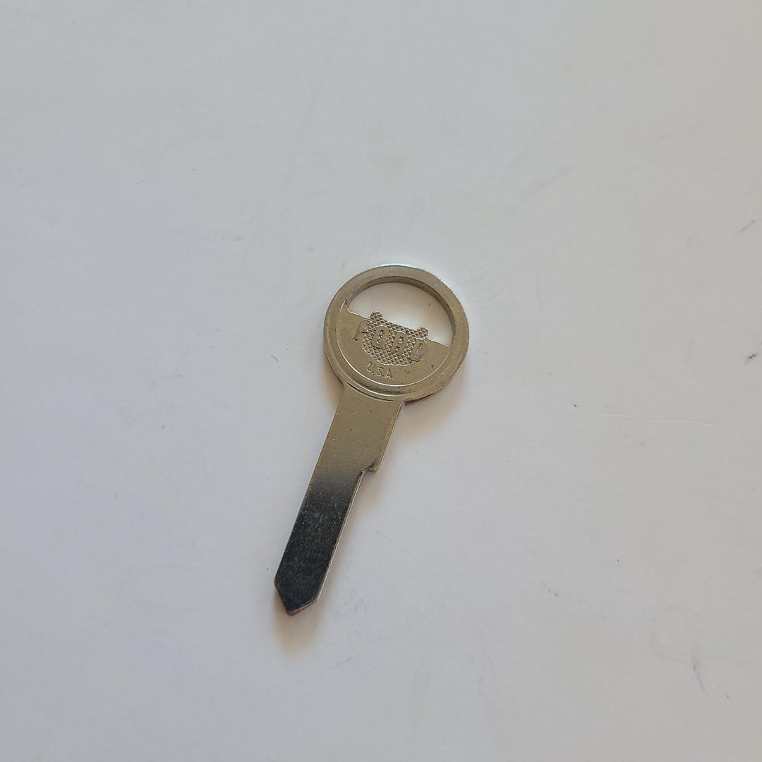 Vintage Ford Ignition Key: 1950s-60s Uncut Brass & Chrome - Etsy