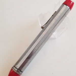 Vintage Circa 1960's Chrome Penlight With Red Tip and Twist On/off ...