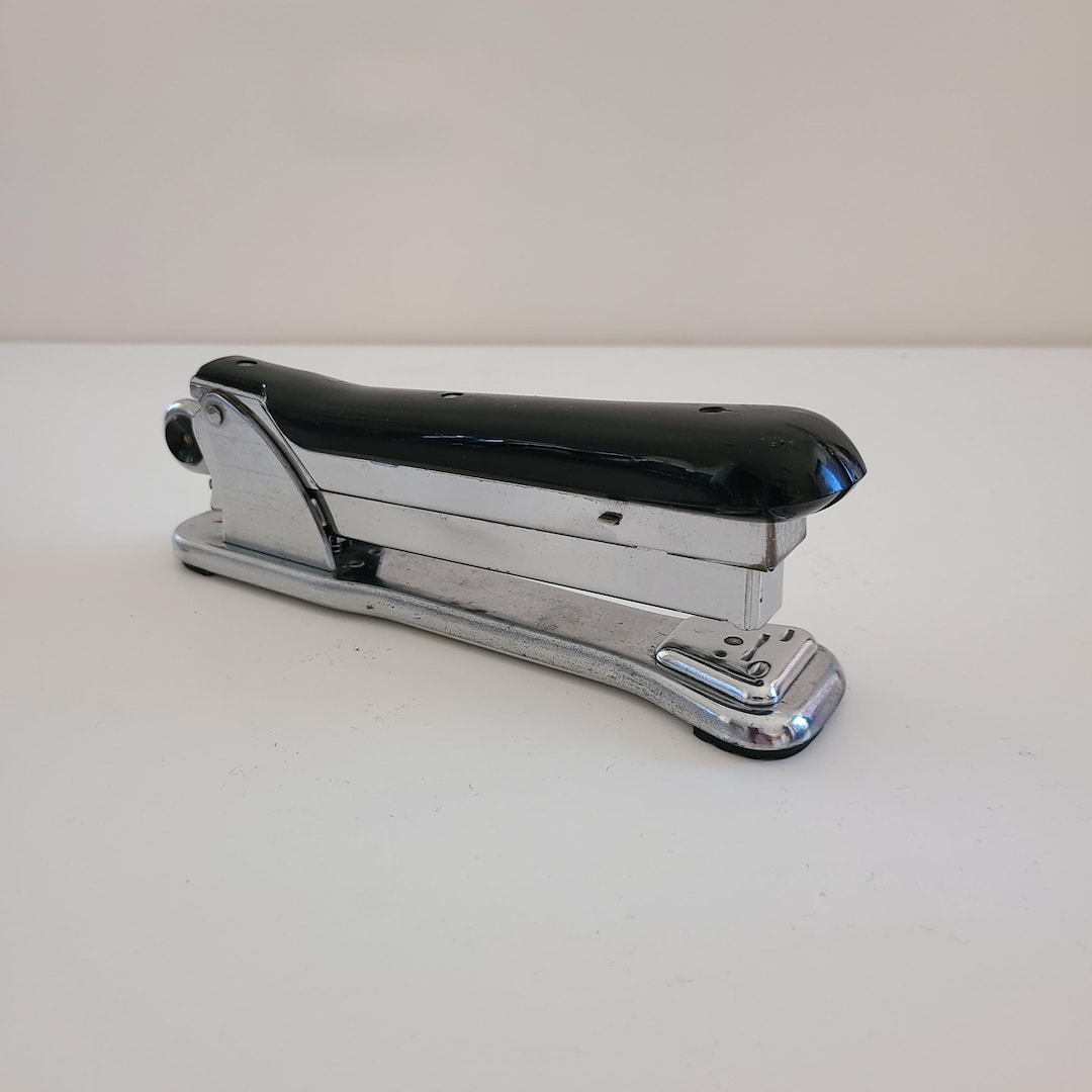 Vintage 1960s Ace Aceliner Stapler: Black & Chrome Executive Model - Etsy