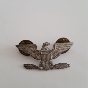 Vintage US Army Colonel /US Navy Captain Collar Device 1/20th Silver ...