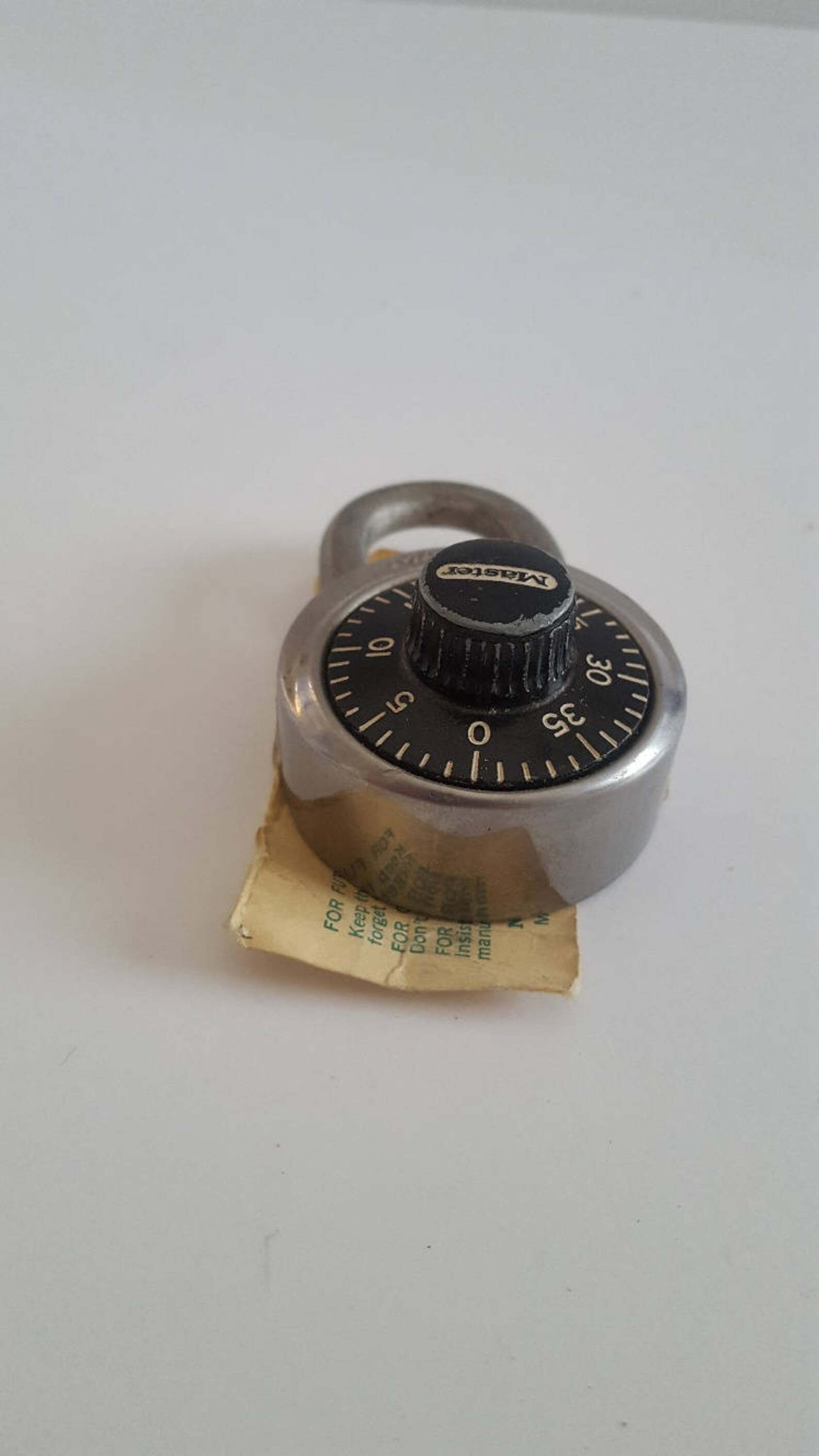 Vintage 1960's Working Master Lock Combination Padlock, Original Combo ...