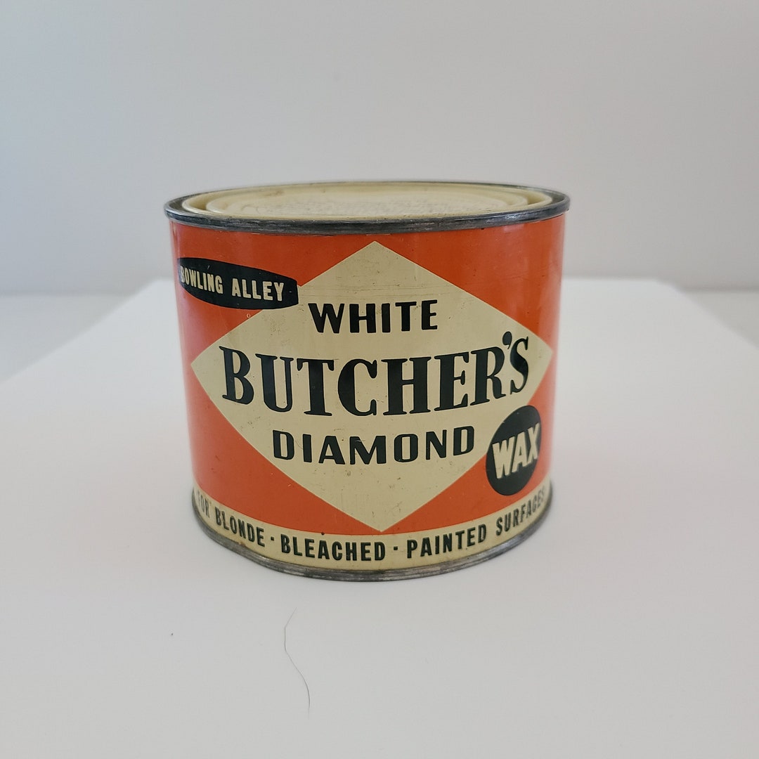 Vintage Circa 1950's Bowling Alley Wax Butcher's White Diamond. Nice ...