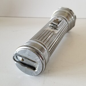 Vintage 1935 Art Deco Design Lightmaster Flashlight, Chromed Brass Case ...
