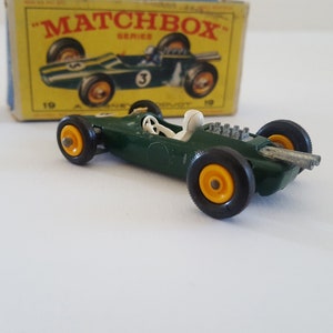 Vintage Matchbox Series No 19 Lotus Race Car Made in England | Etsy