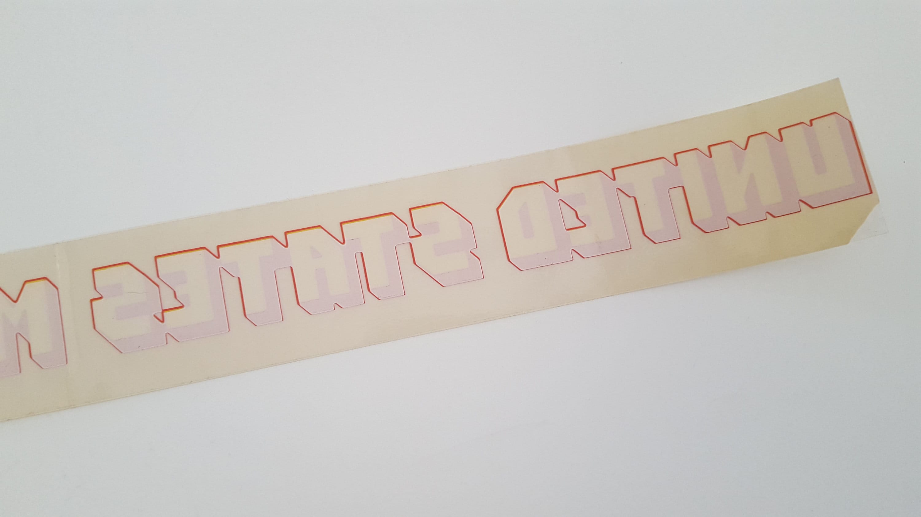 Vintage 1990's Reverse Window Decal United States Marine - Etsy UK