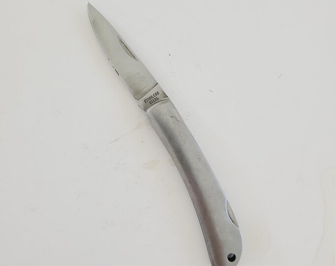 Vintage Circa 1980's Unmarked Save for Stainless Steel, Smooth Handle ...