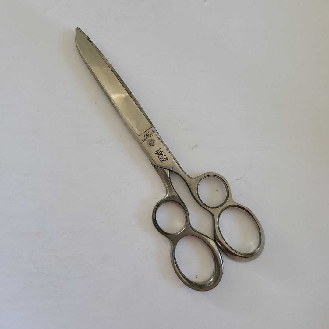 Vintage Pair of Ambidextrous Scissors by Boker V88 Razor Steel 4 Finger ...