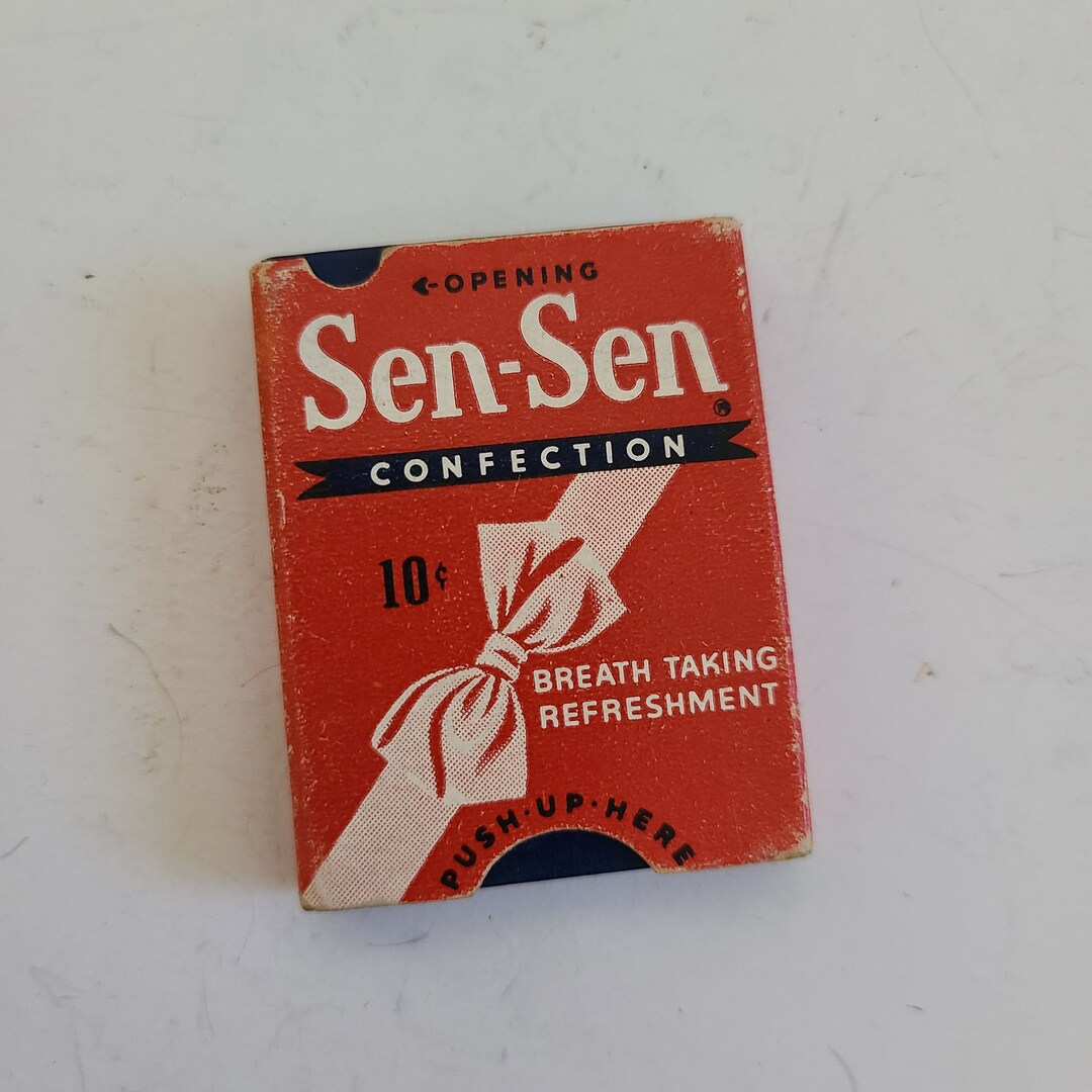 Vintage Circa 1950's Sen-sen Confection Empty Candy Box, American ...