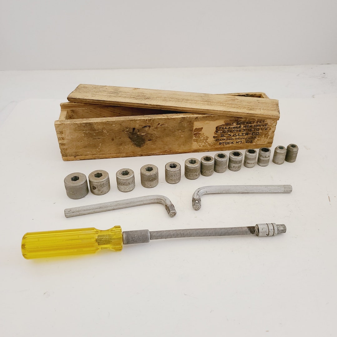 Vintage 1950's Socket Set: L.S. Miller 16-piece With Original Box - Etsy