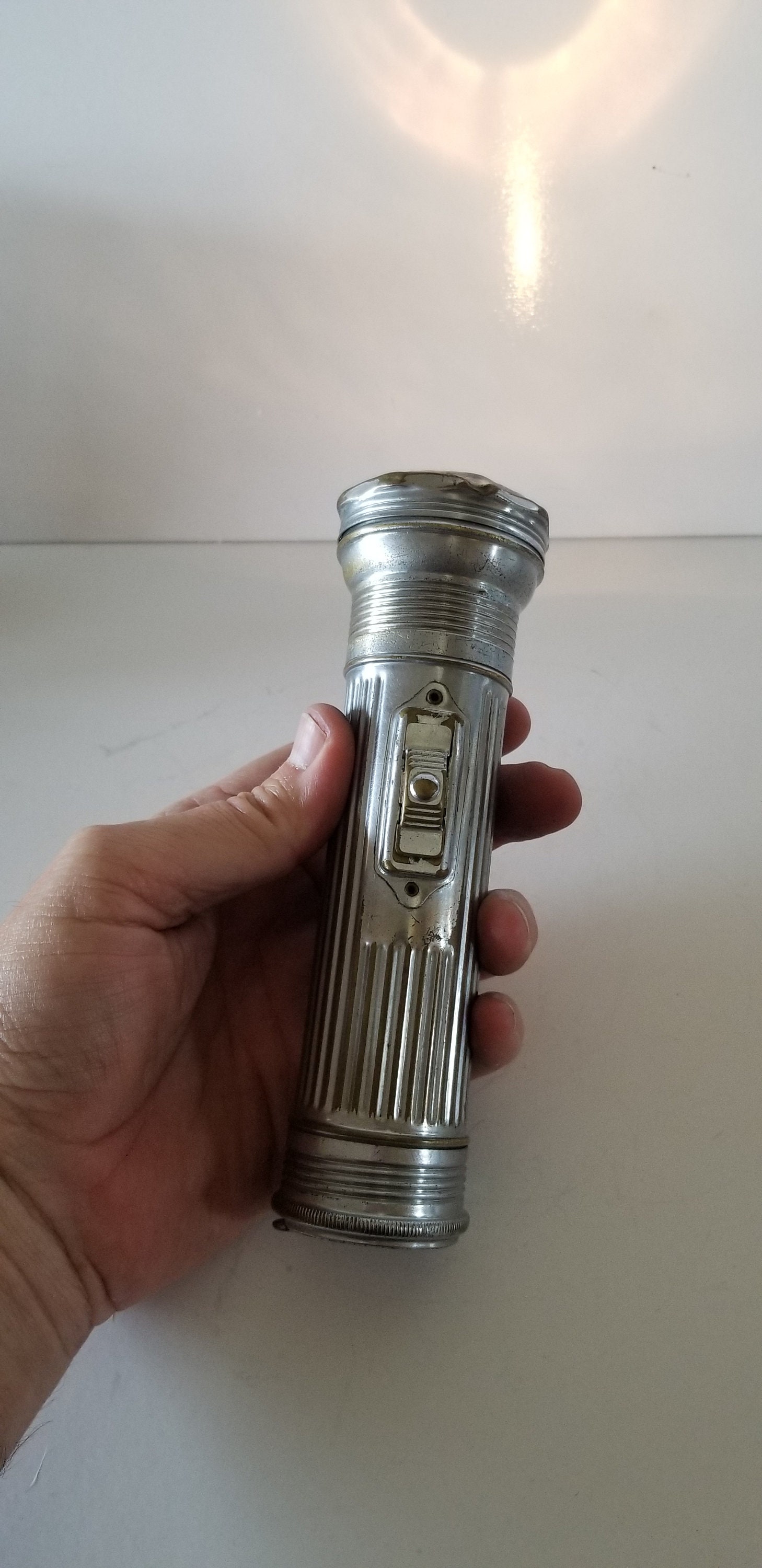 Vintage 1935 Art Deco Design Lightmaster Flashlight Chromed - Etsy