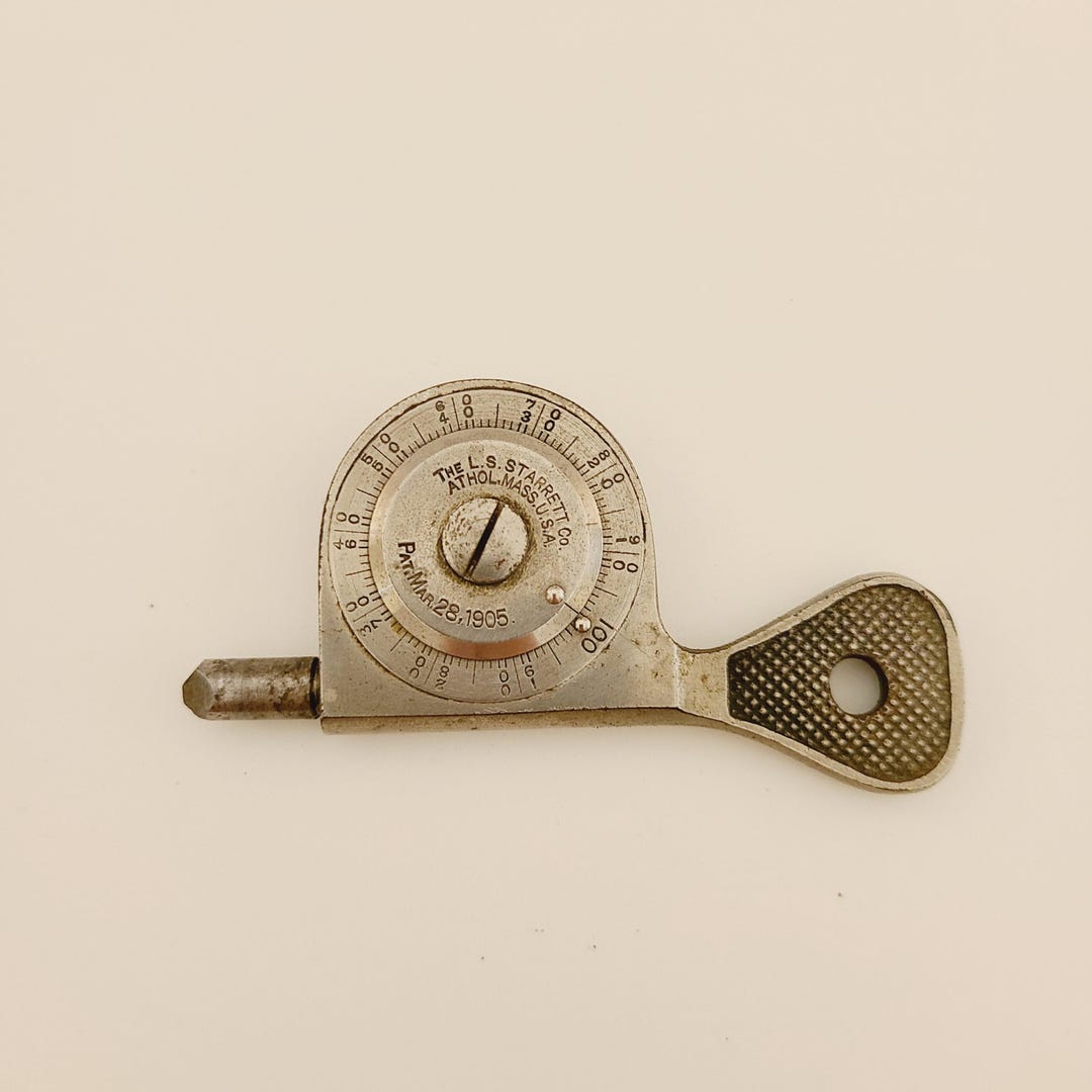 Antique Circa 1905 L.S. Starrett Machinery Speed Indicator Tachometer ...