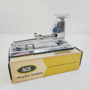 Vintage Art Deco Design Ace Fastener Pilot Model 404 Stapler, Vintage ...