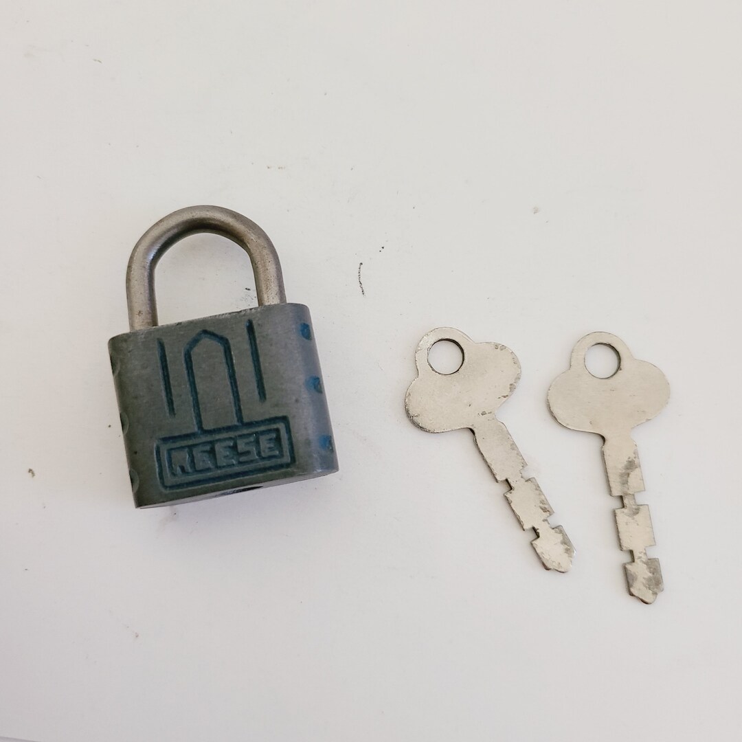 Vintage Reese Padlock: 1960s Small Zinc Lock With 2 Keys - Etsy