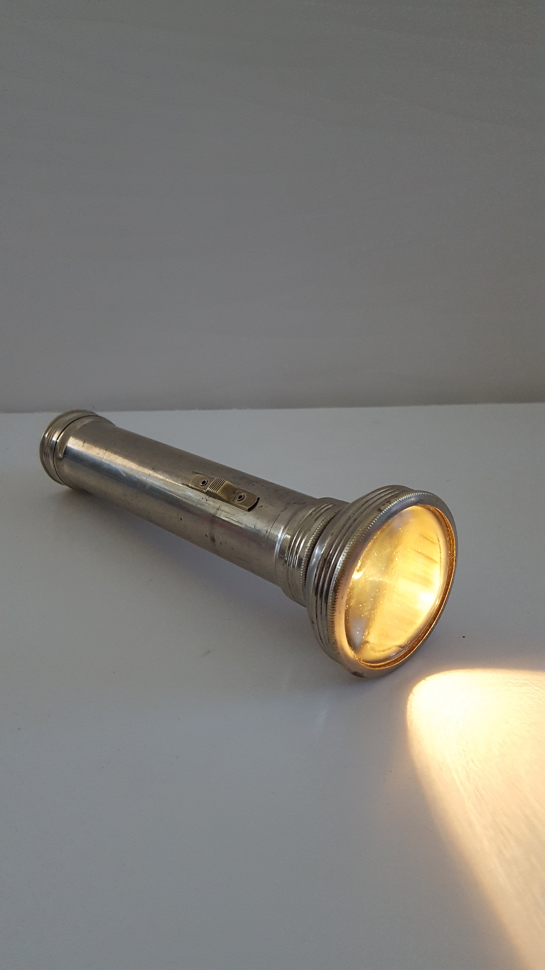 Antique 1917 French Ray-o-lite Nickel Plated Flashlight - Etsy