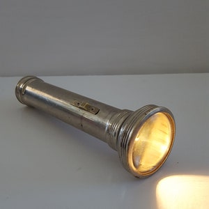 Antique 1917 French Ray-o-lite Nickel Plated Flashlight - Etsy