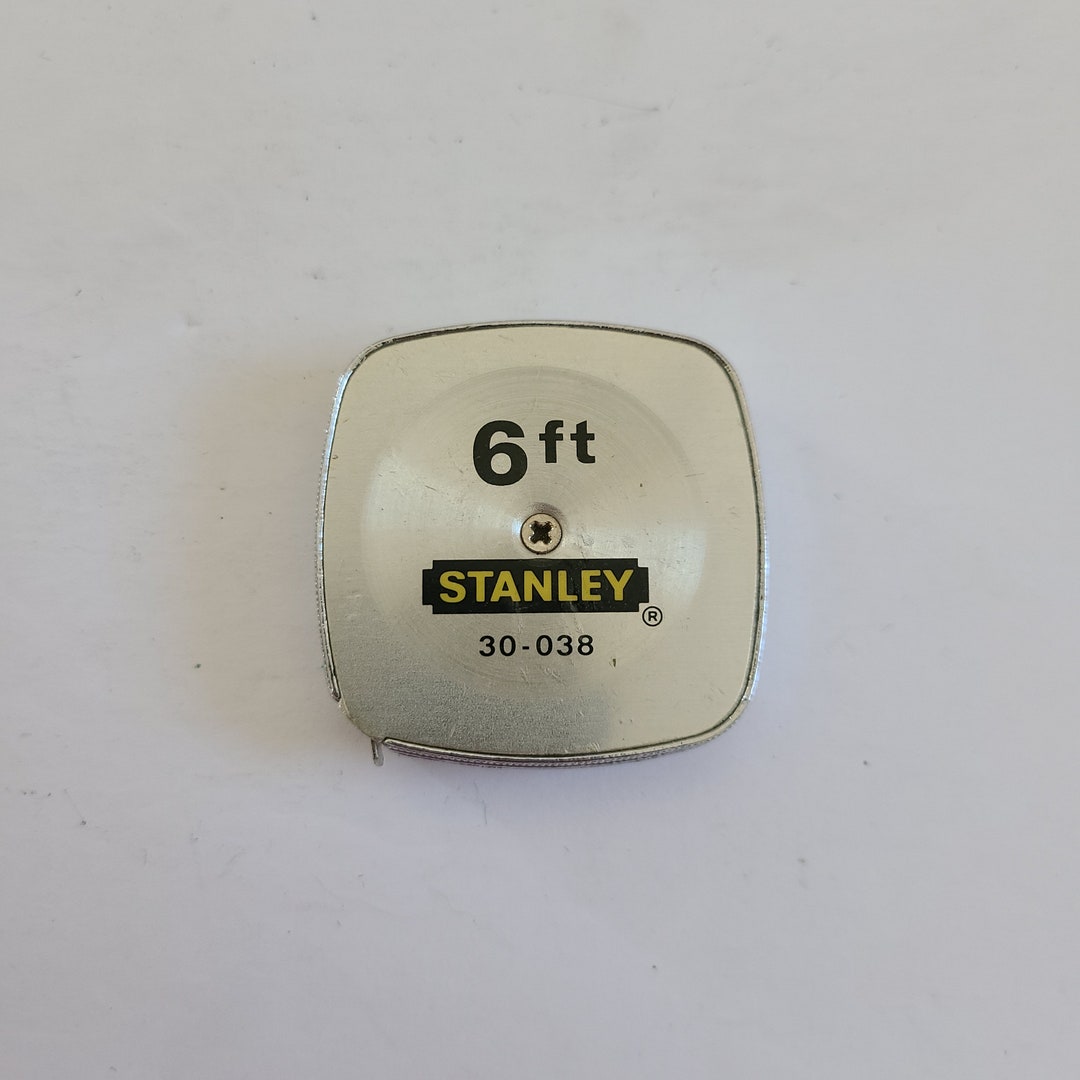 Vintage Circa 1980's Stanley 30-038 6ft Tape Measure, Yellow Steel Rule ...