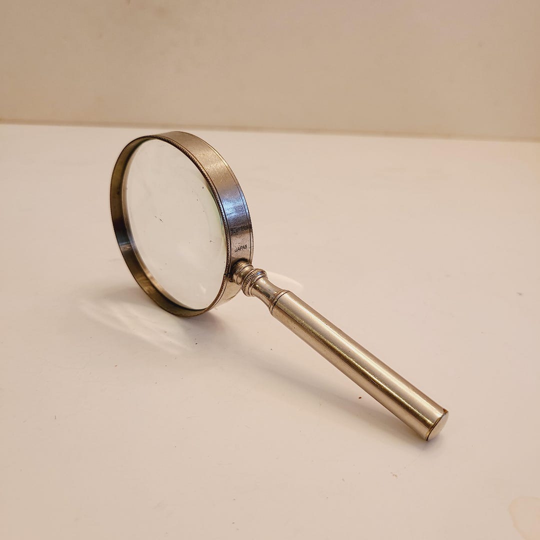 Vintage Late 1960's Japanese Magnifying Glass Marked Japan, 2 1/2 ...