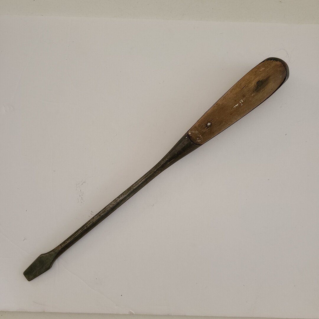 Antique Large Unmarked Perfect Handle Screwdriver, 14 1/4" Slot Head ...
