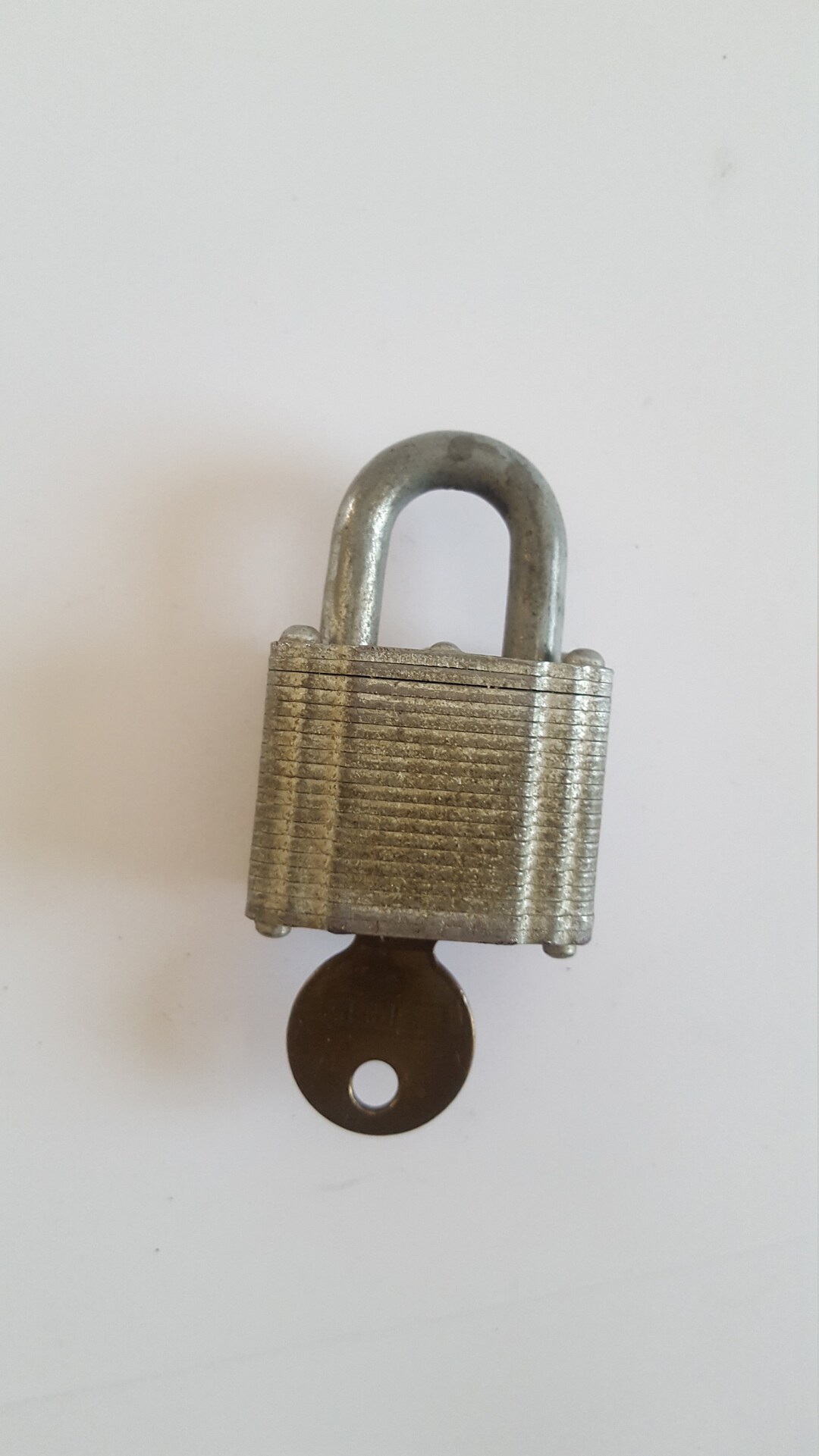 Vintage Circa Late 1960's Sears Stacked Steel Pin Tumbler Padlock With ...