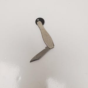 Vintage Circa Late 1950's to 1960's Keyring Knife Features Bowling Pin ...