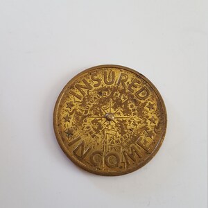Vintage 1940's "spinner" Token Who Pays Mutual of New York Insurance ...
