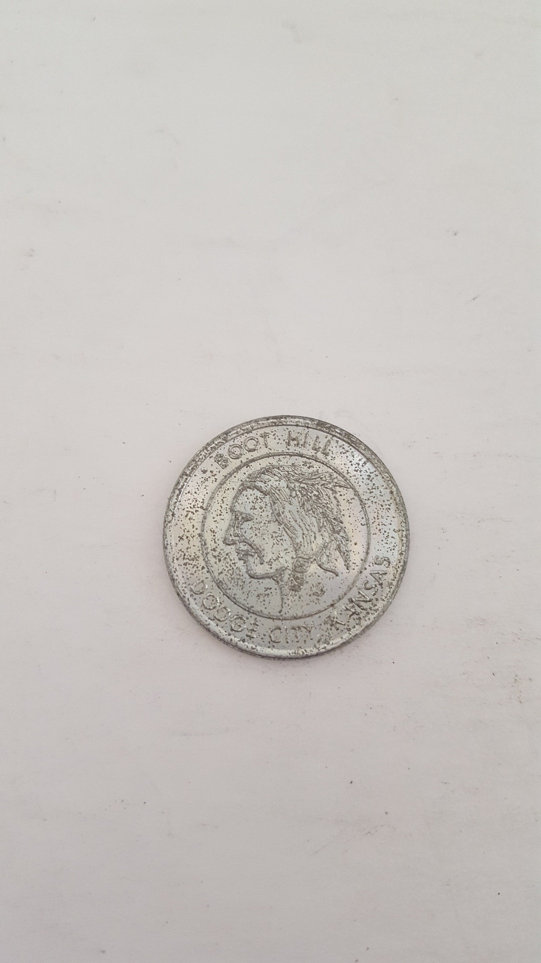 Vintage 1970's Coin Souvenir of Boot Hill & Front Street Dodge City ...