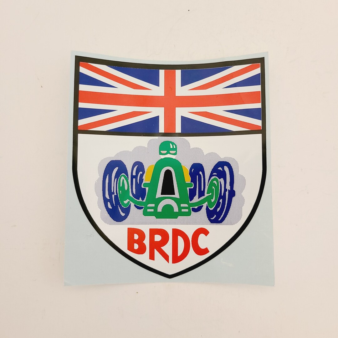 Vintage Circa 1990's Window Sticker, BRDC British Racing Driver's Club, Measures 4 3/4 X 4 1/4 ...
