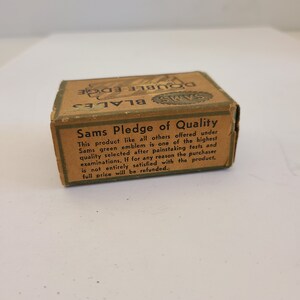 Vintage Circa 1930's-1950's Sam's Double Dge Razor Blades Box With 11 ...