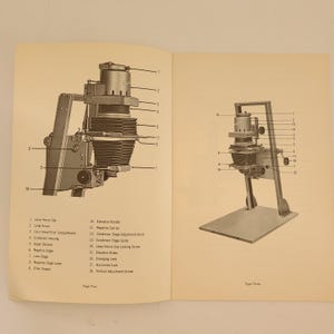 Vintage Late 1960's Instruction Manual for the Beseler Model 23C ...