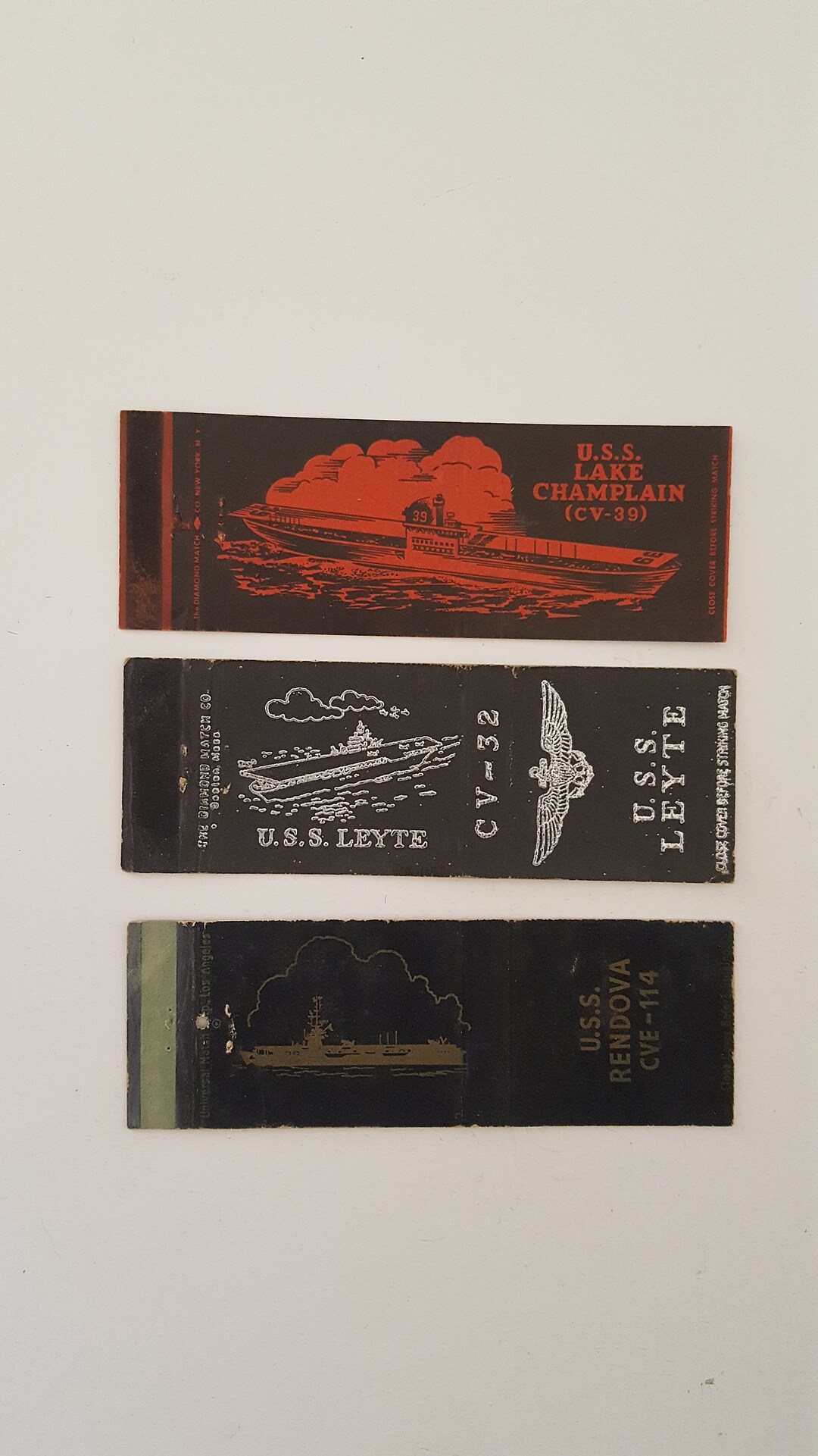 Vintage Circa 1940's to 1950's US Navy Matchbook Covers of Aircraft ...