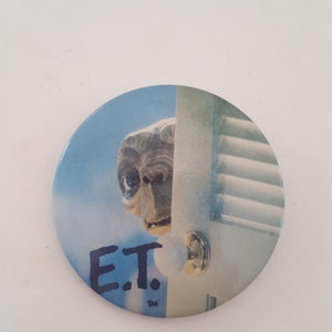 Vintage Circa 1982 E.T. extra Terrestrial Movie Button, Universal ...