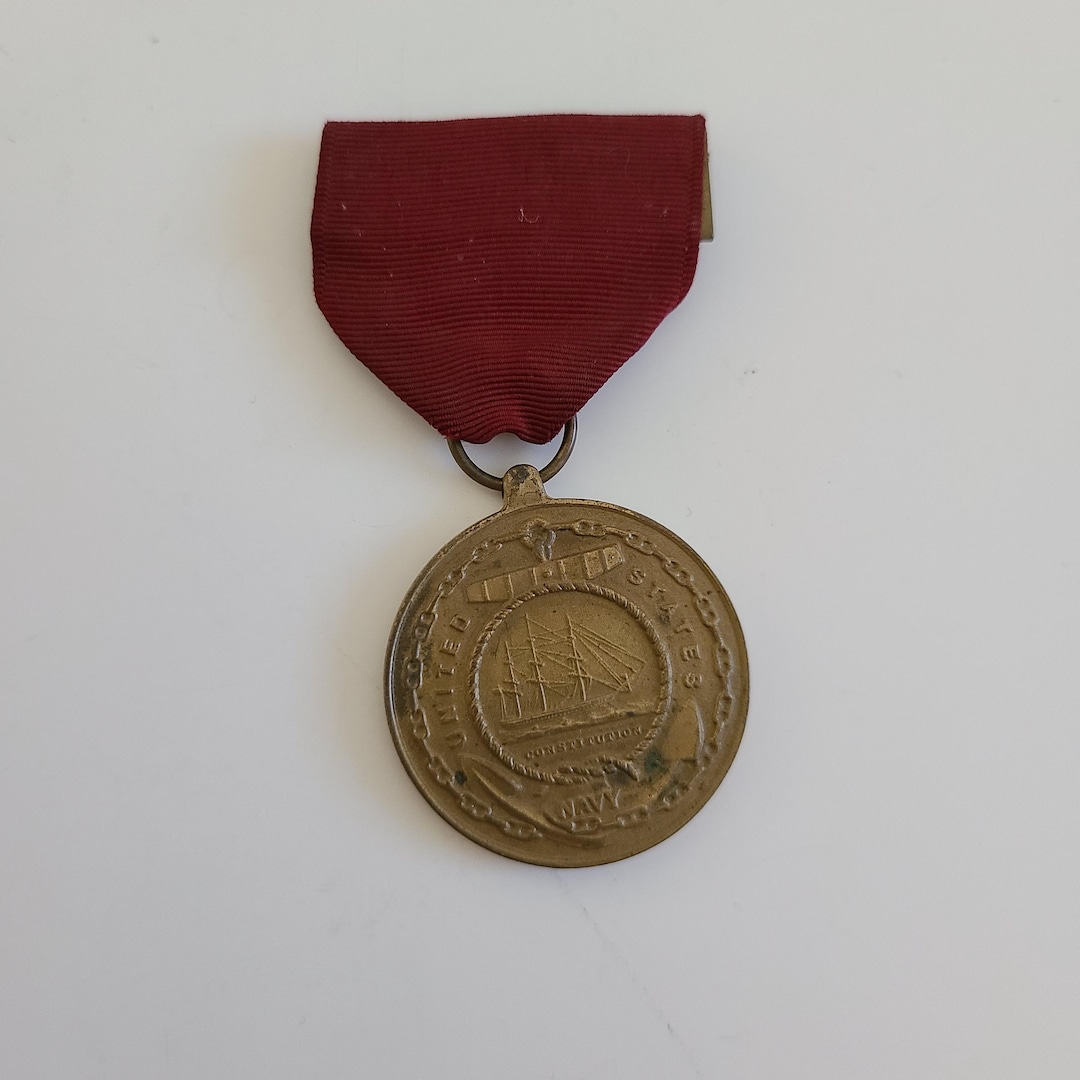 Vintage 1960's United States Navy Good Conduct Medal, Fidelity Zeal ...