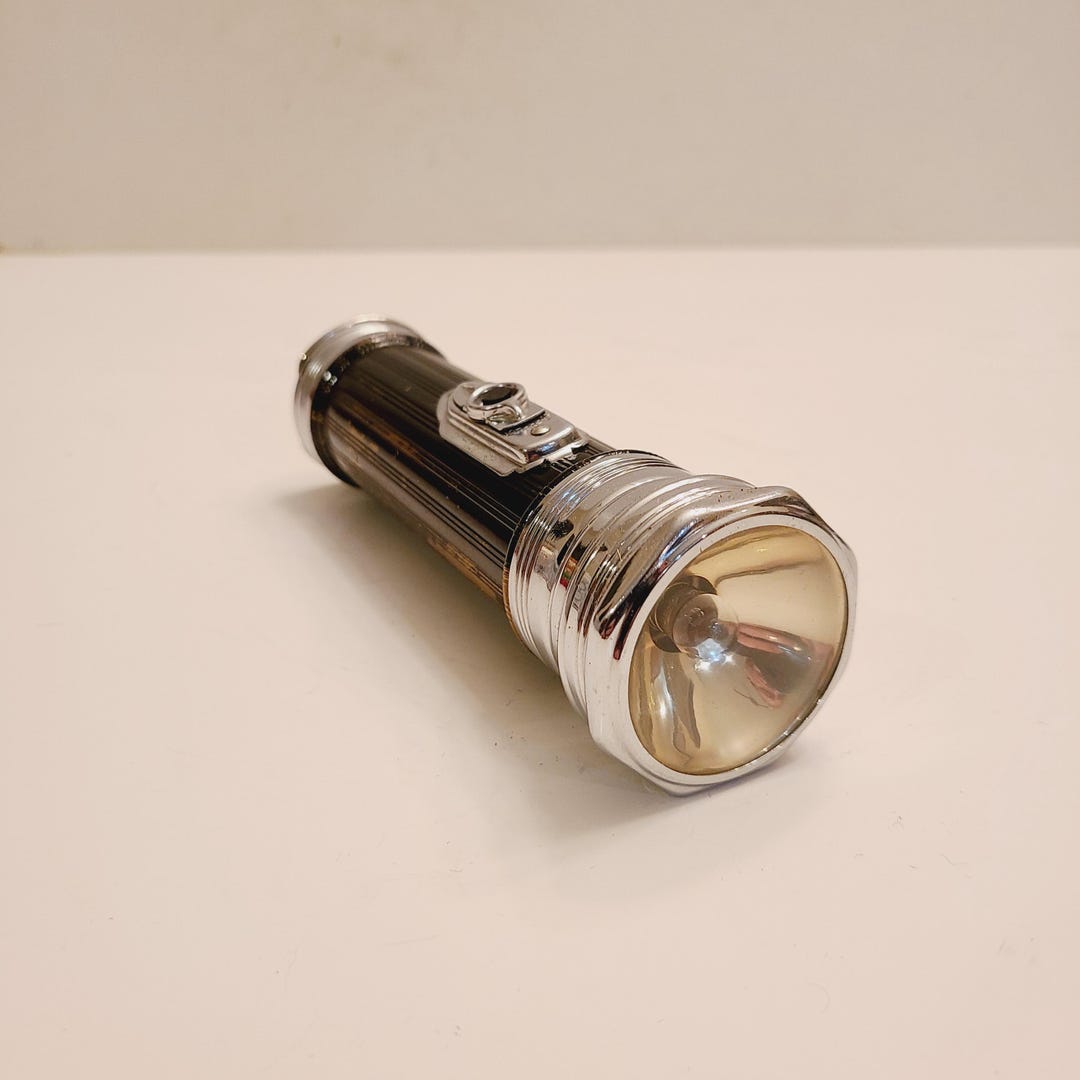 Vintage 1939 Eveready Flashlight: Brass Body, Chrome Ends - Etsy